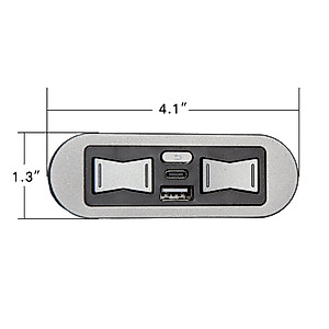 Uetmulik Recliner Emomo USB Type A and C Port 5 Button 5 Pin Hand Control Model HX90HU2 for Lift Chair
