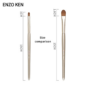 ENZO KEN Thin Lip Brush, Mini Flat Concealer Brush Under Eye, Small Lip Makeup Brush for Lip Stick, Liquid Lipstick, Liquid Blush, Lipgloss, Lip Plumper, Lip Plumping Lip Gloss, Spots, Mature Skin.