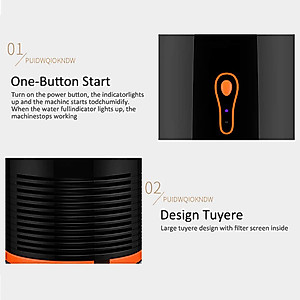 Household Dehumidifier, 220 Sq ft Ultra-Quiet Dehumidifier with Automatic Shut-Off Function, Portable Air Dehumidifiers with 800ml(27 oz) Water Tank & Water Pipe Used in Bedrooms,Baby Rooms,Offices