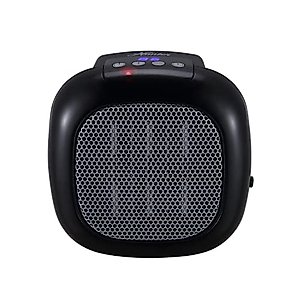 Hunter 750W Wall Mount Space Heater with Remote Control-12 Hour Timer, 1 Heat Setting, Black