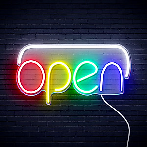 AdvPro Open Flex Silicone LED Neon Sign - Blue - st16s32-fnu0244-b