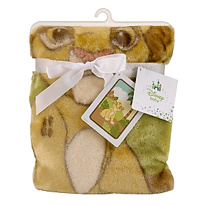 Disney Lion King Urban Jungle Luxury Plush Throw Blanket, Tan/Brown/Green/Ivory, 30x45 Inch (Pack of 1)