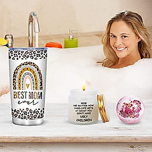 Gifts for Mom from Daughter or Son, Best Mom Ever Gifts, Birthday Day Gifts for Mom, Gifts Basket for New Mom, 7pcs Unique Gifts Set for Mom, Christmas Mothers Day Gifts