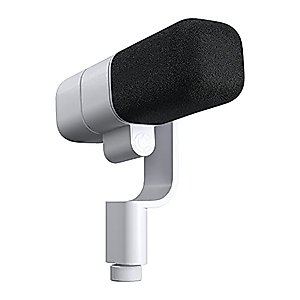 Logitech for Creators Blue Sona Active Dynamic XLR Broadcast Microphone for Streaming, Podcasting and Content Creation, ClearAmp Active Preamp, Dual-Diaphragm Capsule, Internal Shockmount - Off White