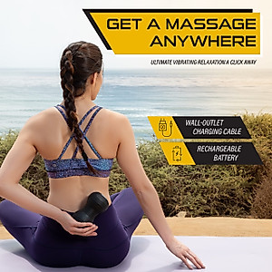 Nextrino Peanut Massage Ball, 4-Speed Vibrating Foam Roller Massager, Deep Tissue Muscle Pain Relief for Lower Back Shoulder Calf Arm, Myofascial Release Therapy for Anywhere Workout Recovery