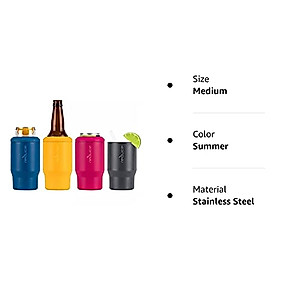 REDUCE 14 oz. Vacuum Insulated Stainless Steel Drink Cooler, 4 Pack (Summer)