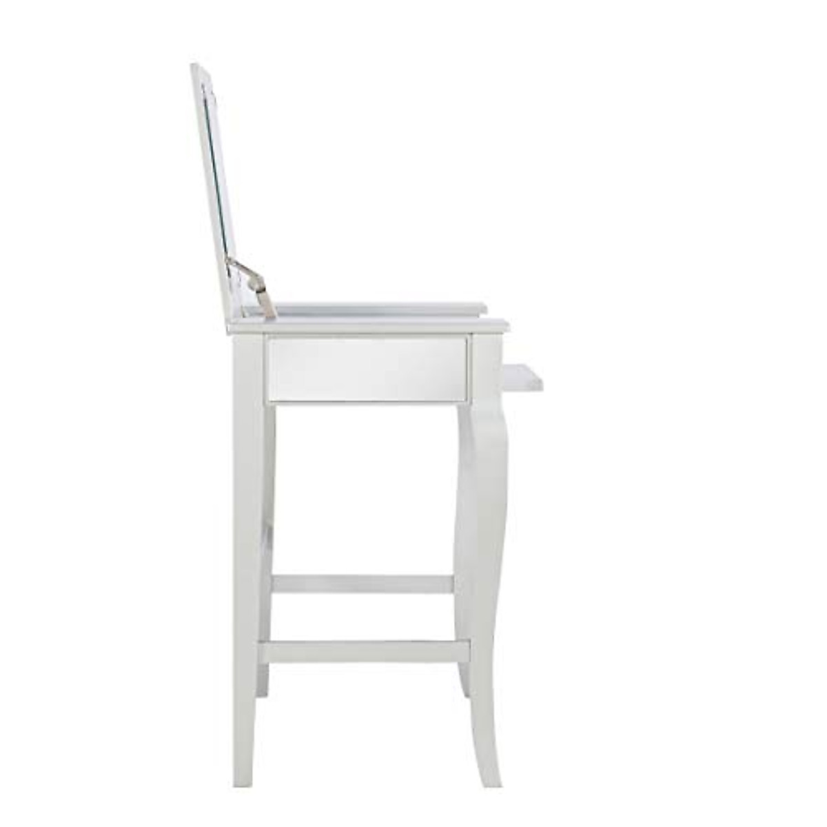 Linon Silver Harper Vanity Set, 32" W x 18" D x 46.75" H