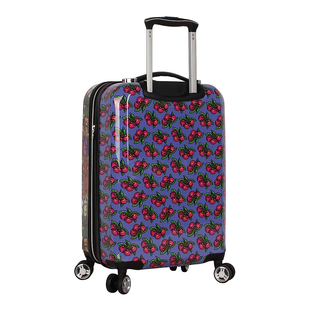 Betsey Johnson Designer 20 Inch Carry On - Expandable (ABS + PC) Hardside Luggage - Lightweight Durable Suitcase With 8-Rolling Spinner Wheels for Women (Girls Print)