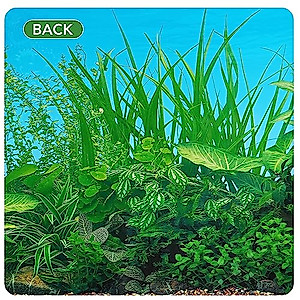 VILLCASE Fish Tank Background- 2 Sided Wallpaper Background 3D Aquarium Background Sticker Background Poster 10 Gallon Tank- 30x42cm (Style H)