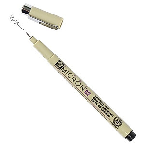 Sakura Pigma 30281 Micron Blister Card Ink Pen Set, Black, 02 1CT