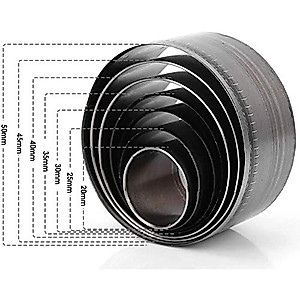 XILEWHZF Leather Cutting Dies Set,7 Pcs Leather Punching Tool,Shape Round Cutting Mold Punching Die Set for Handmade DIY Leather Craft