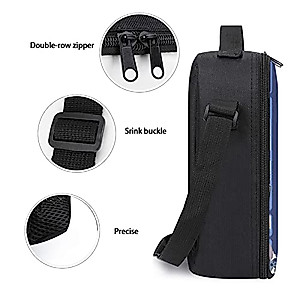 VQESYKU Cartoon School Backpack Set Laptop Backpacks with Lunch Bag Cute Travel Bag Gifts for Boys And Girls, blue