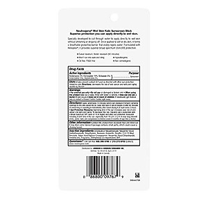 Neutrogena Wet Skin Kids Water Resistant Sunscreen Stick for Face and Body, Broad Spectrum SPF 70, 0.47 oz