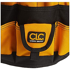 Custom Leathercraft4122 In & Out Bucket, 61 Pocket, Black/Yellow