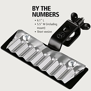 Meinl Percussion Crasher for Percussion Rigs and Drum Set, Medium Size-NOT Made in China-Guiro Style Steel Playing Surface and Standard 3/8" Eye Bolt Mount, 2-Year Warranty, Short M