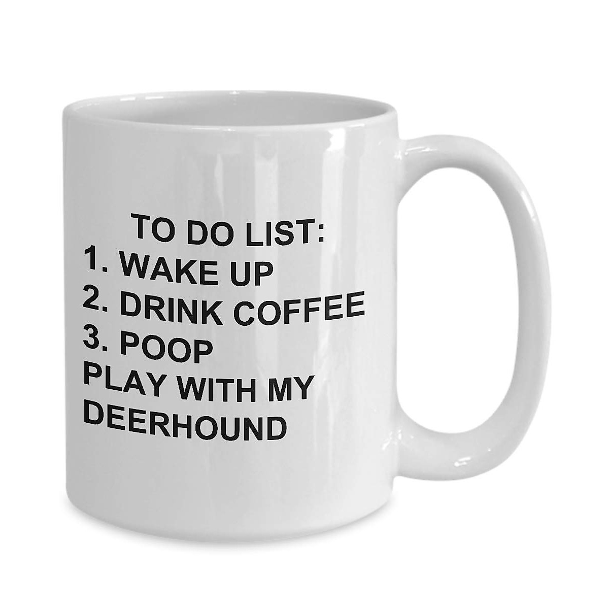 Deerhound Owner Mug Dog Lovers To Do List Funny Coffee Mug Tea Cup Gag Mug for Men Women