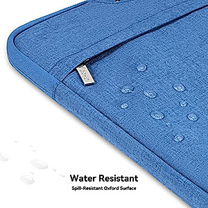 Voova Laptop Bag 17 17.3 Inch Waterproof Laptop Sleeve Case with Shoulder Straps & Handle, Computer Case Cover Slim Briefcase Compatible with 17-18” Hp Dell Asus Acer, Light Blue