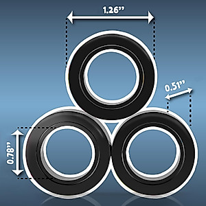 BUNMO Magnetic Rings - Fidget Toys Adults - Magnetic Fidget Rings - Endless Hours of Fun - Spin, Connect & Play - Addictive Fidget Toy for Boys & Girls - Great Teen Gift - Black