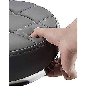 NEVRAH Swivel Bar Stool Adjustable Rolling Stool Chair Work Stool On Wheels PU Lifting Stool Beauty Salon Studio Office Task Chair Thickened Cushion (Color : B, Size : 33 * 44-55CM)