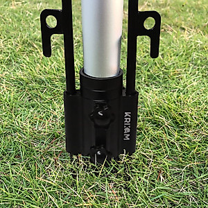 KRIXAM Durable Camping Tent Rod Holders (2Pcs), Reinforced Windproof Awning Rod Holder，Portable Tent Fixed Tube Pole Stand for Camping Fishing Barbecue