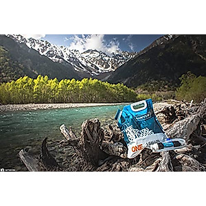 Sawyer Products SP160 One Gallon Gravity Water Filtration System w/Dual-Threaded Mini Filter, Blue/White/Clear