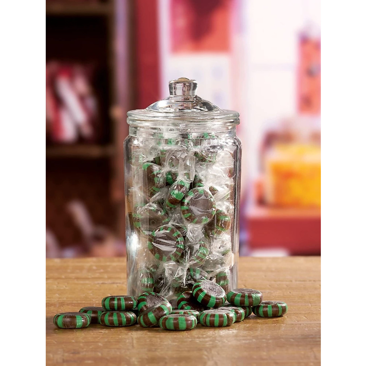 Starlight Chocolate Mints 2 Lbs Bulk Hard Candy Discs Approximately 160 Pieces