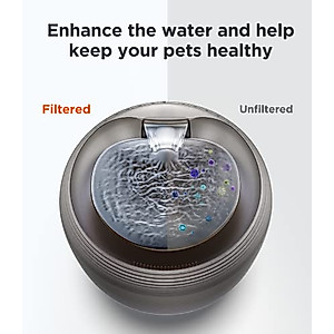 FEELNEEDY 12 Pack Cat Water Fountain Filter & 6 Pack Pump Sponges & 6 Pack Sound-Absorbing Sponges, Pet Water Fountain Filter for 84 fl oz/2.5L Cat Water Fountain (F-016B)