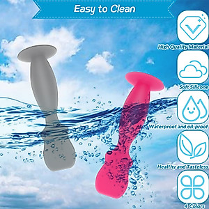 Baby Diaper Cream Spatula Applicator,4 Pack Baby Butt Paste Spatulas Made of Soft Silicone,Mini Baby Diaper Rash Cream Brush (Small)