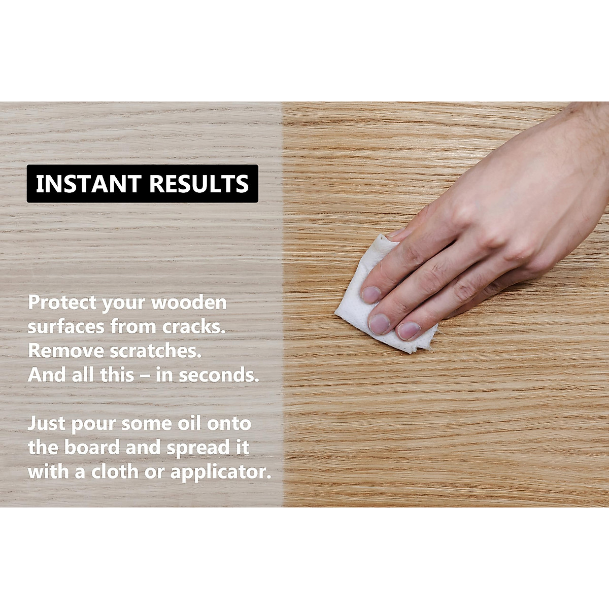 Materialix Food Grade Mineral Oil - 8.45 fl oz - for Wood, Bamboo, Stainless - Butcher Block Oil - Cutting Board Oil and Conditioner, Wood Oil, Knife Oil, Mineral Oil Food Grade