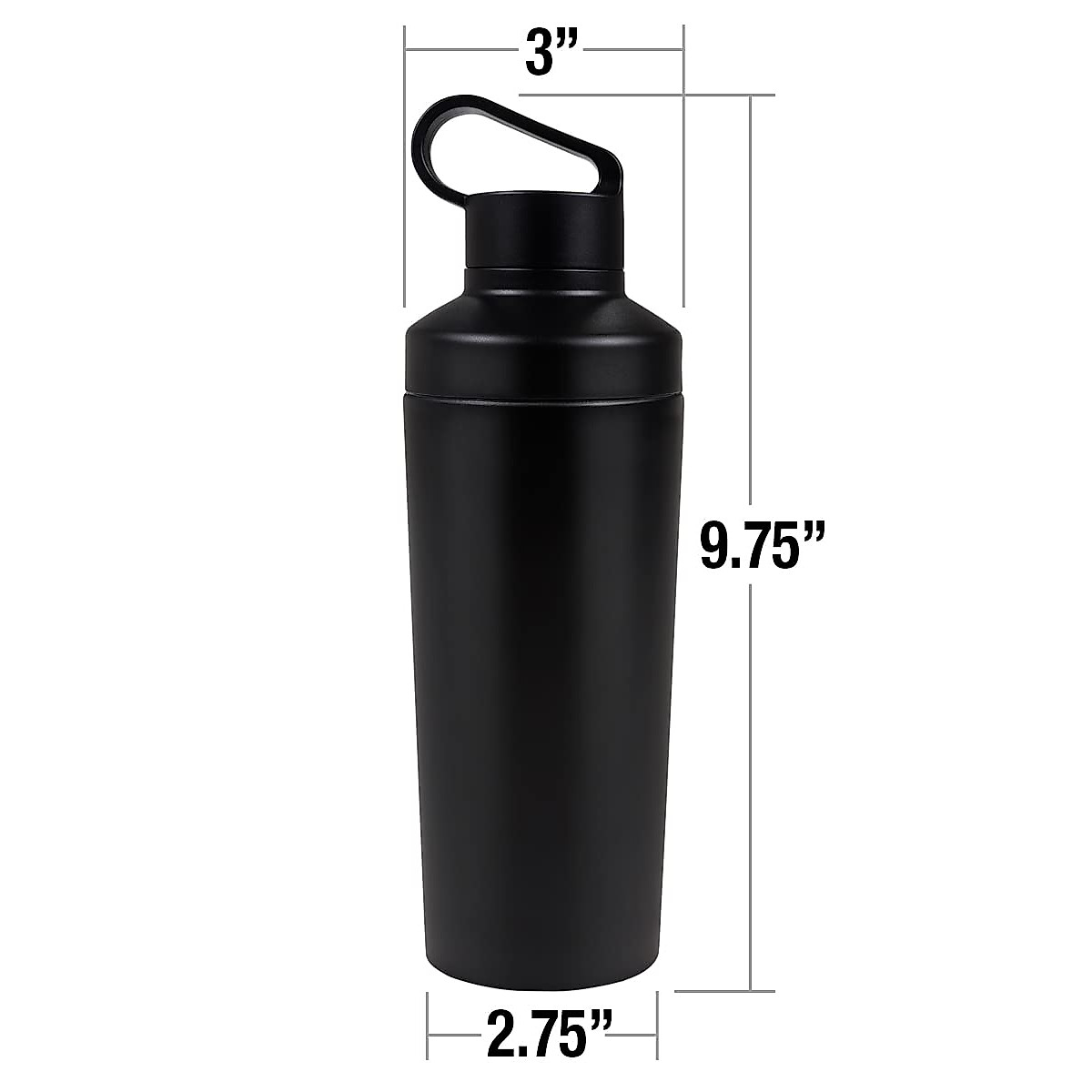 Betty Boop OFFICIAL Pop Betty 18 oz Insulated Water Bottle, Leak Resistant, Vacuum Insulated Stainless Steel with 2-in-1 Loop Cap