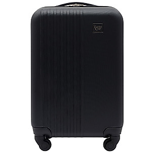 Travelers Club Cosmo Hardside Spinner Luggage, Black, Carry-On 20-Inch