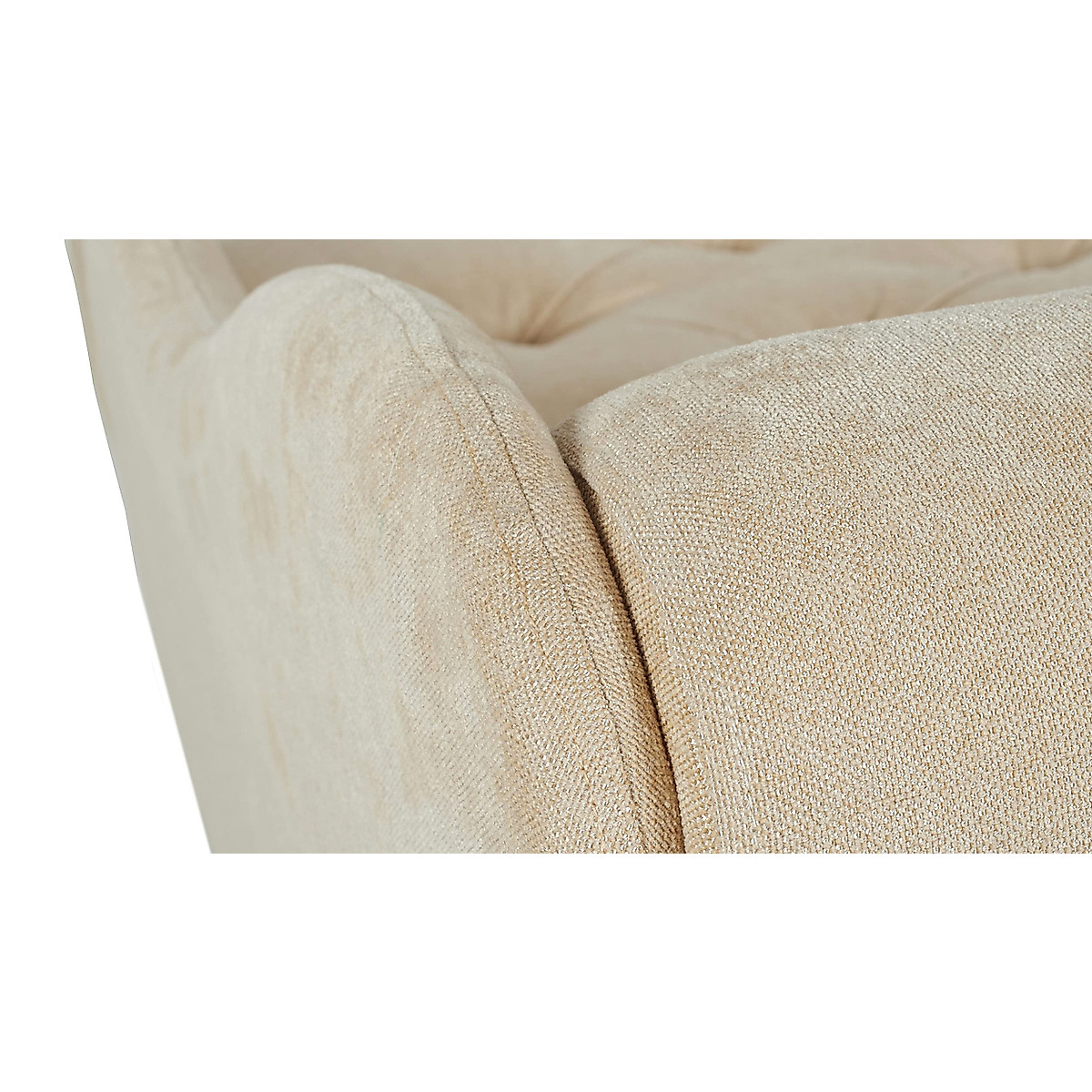 Jennifer Taylor Home Harrison Tufted Roll Arm Lorilee Lounge, Beige Chenille