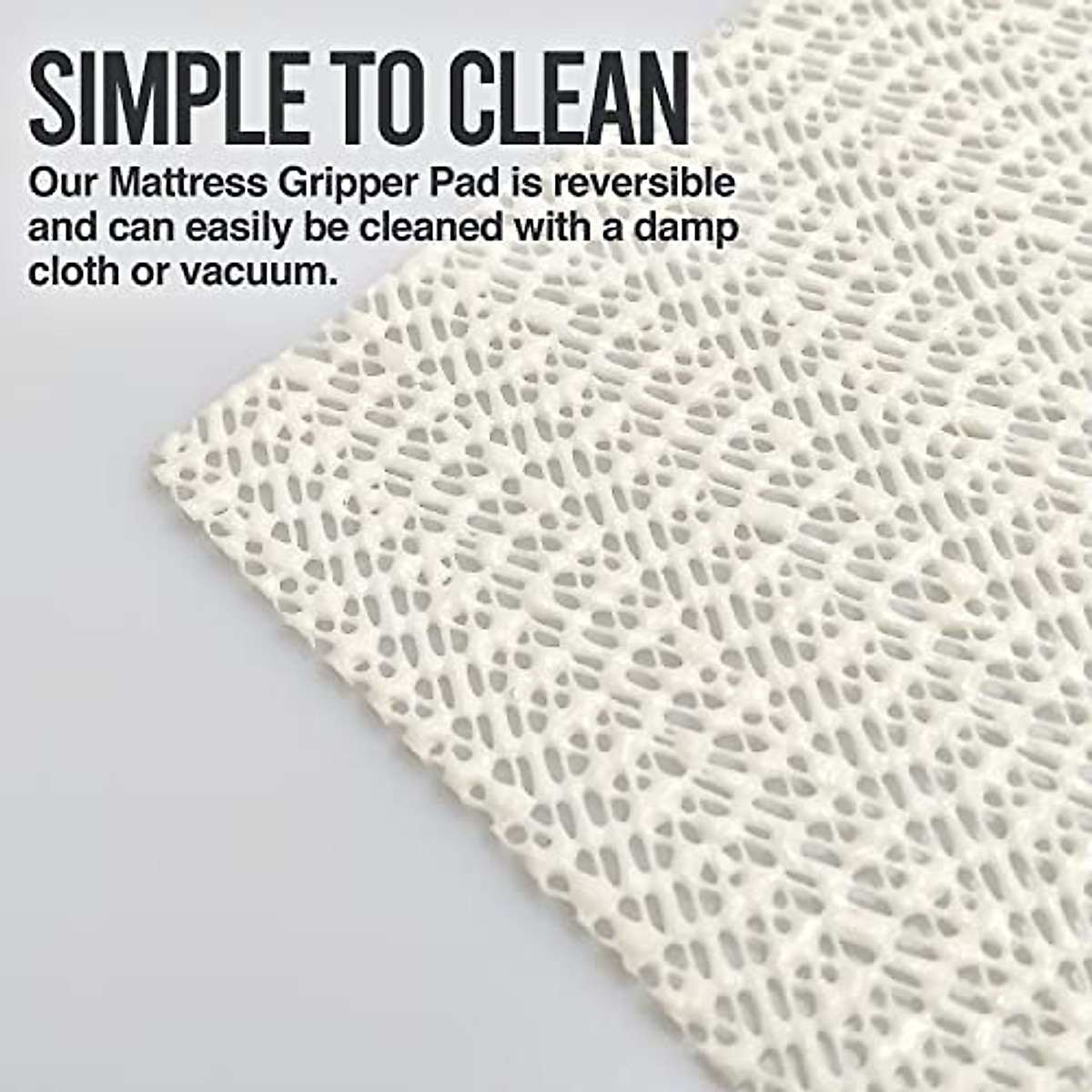 Nevlers King Size 72" x 72" Non Slip Mattress Gripper Helps Keep Mattress Topper from Sliding | Strong & Durable Mattress Slide Stopper |Customizable Non Slip Mattress Pad |Multi-Purpose Mattress Grip