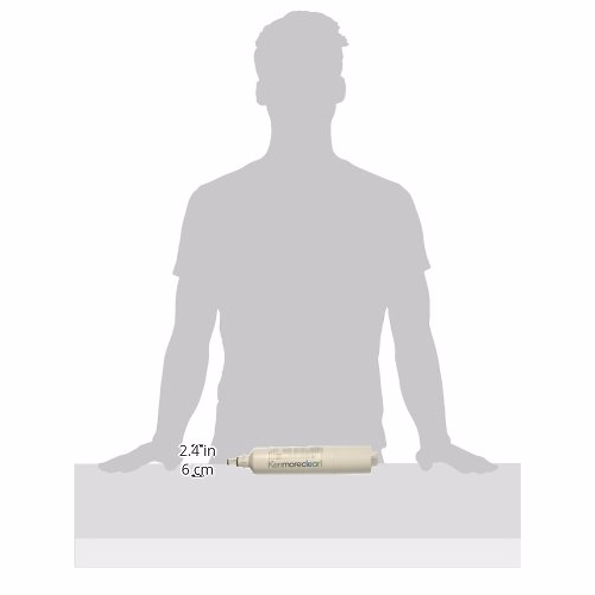 Kenmore 9990 Refrigerator Water Filter, 1 Count (Pack of 1), White