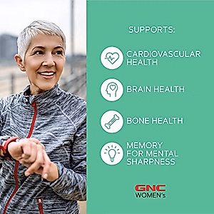 GNC Ultra Mega Women's 50 Plus Vitapak Program | Full Nutrient System Designed for Women Over 50 | Supports Bone, Eye, and Brain Health | 30 Packs