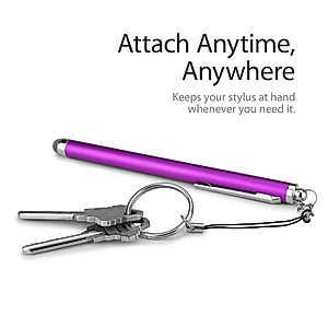 BoxWave Stylus Pen Compatible with Jio Phone Next - EverTouch Capacitive Stylus, Fiber Tip Capacitive Stylus Pen for Jio Phone Next - Jet Black