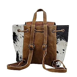 Myra Bag Must Have Backpack Upcycled Cowhide & Leather S-2843