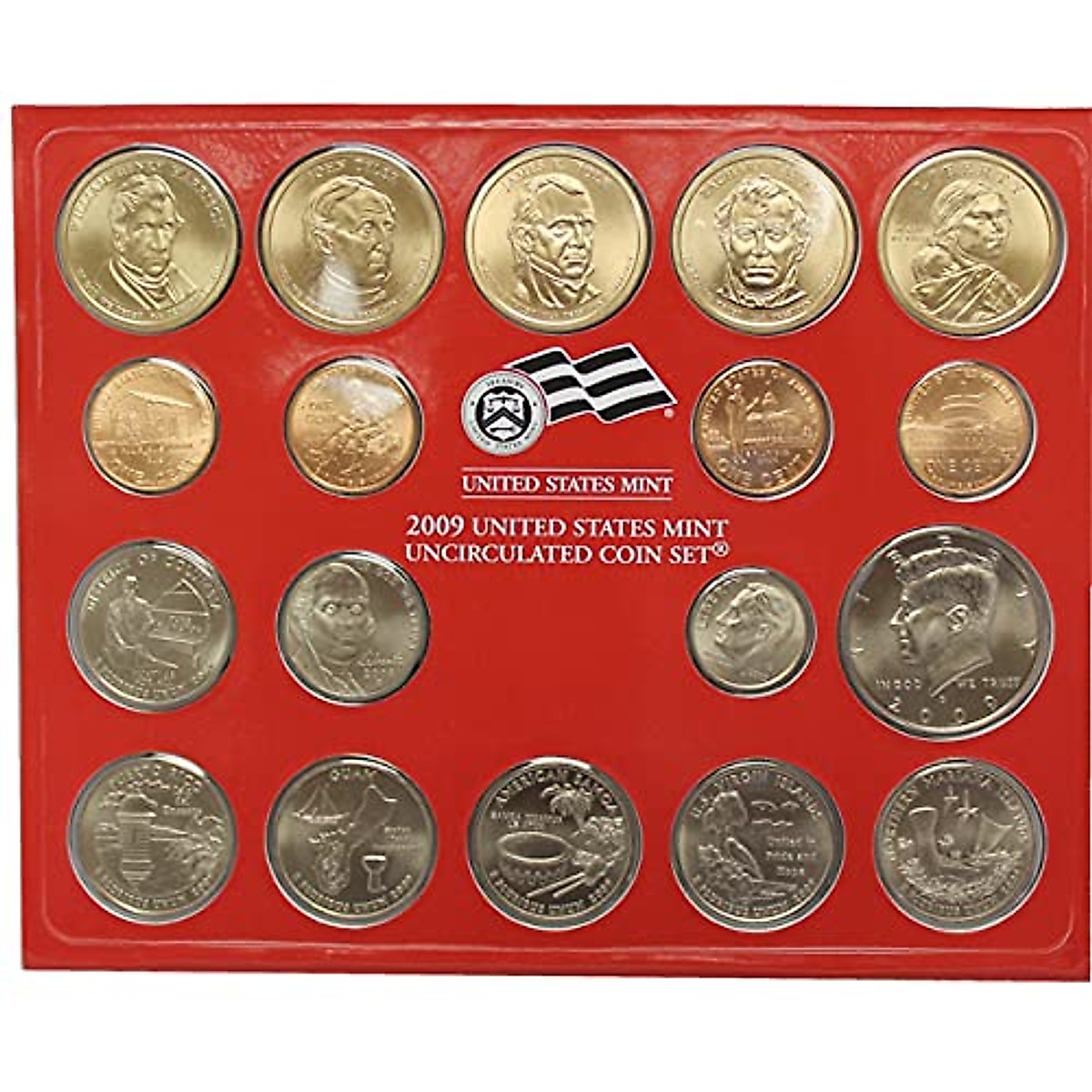 2009 P, D U.S. Mint - 36 Coin Uncirculated Set with CoA Uncirculated