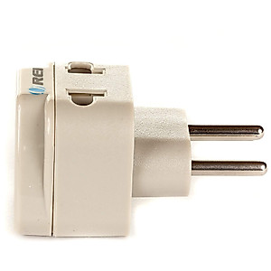 OREI US to Switzerland Plug Adapter -Switzerland Travel Adapter - Type J - Universal 2 in 1 - CE Certified - RoHS Compliant - Beige (DB-11A)
