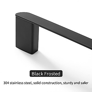 LGDYGSYH Black Towel Bar for Bathroom,24 inch Towel Rack Holder Wall Mounted for Bathroom Decor Aesthetic Matte Stainless Steels