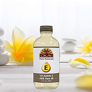 Okay Vitamin E Oil For All Hair Textures & Skin Types, All Natural, 1 Fl Oz