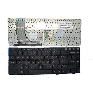 Laptop Keyboard for HP ProBook 6360B 6360T V119030B 90.4KT07.S01 639478-001 with Pointing Stick Black New United States US