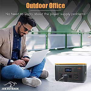 Portable Power Station - Muliti-Functional High Output Lithium Charging Bank with (2X 110 AC Output/ 12V DC) - Includes Wireless Charger 4X USB Ports - LCD Display - 3 LED Modes - 500W Battery Backup