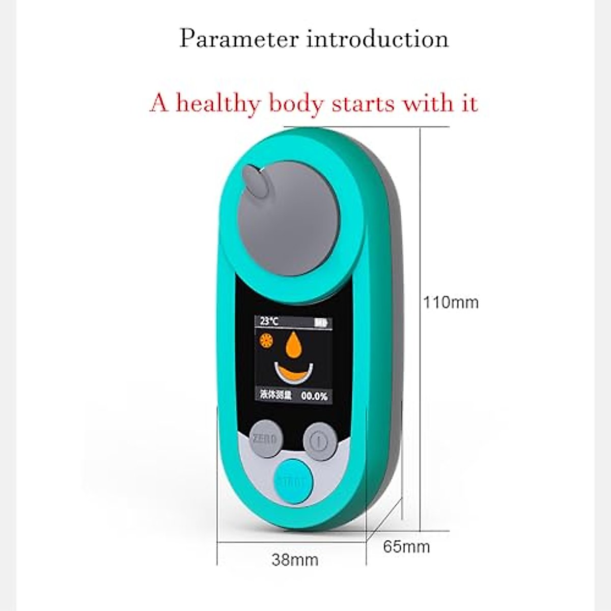 LHQYA Digital Sugar Refractometer, Portable Smart Sweetness Meter, Automatic Temperature Compensation/3s Measurement/Measurement Range: Brix0.0%~32%/Sampling Value: ≥0.3ml, for Fruits