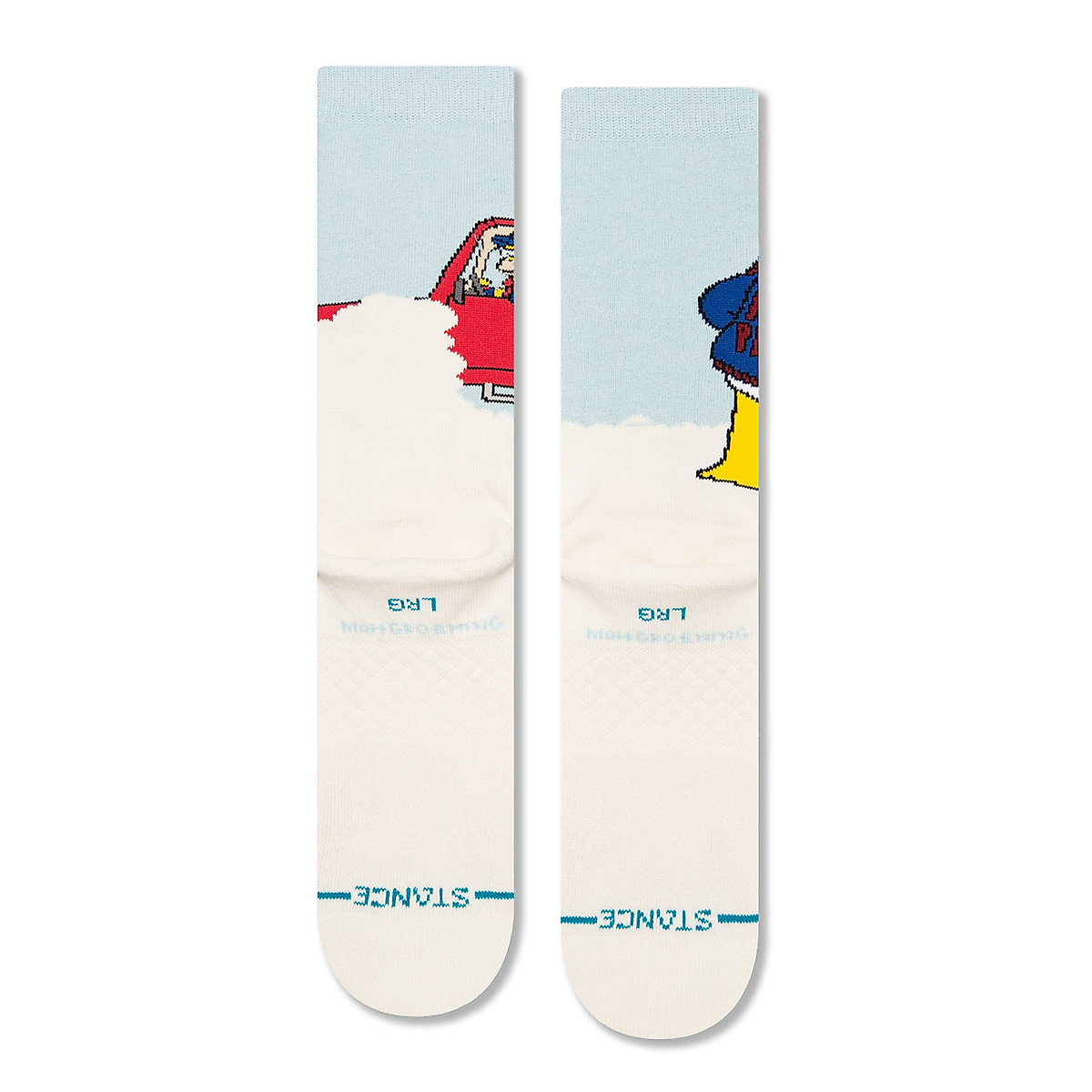 Stance Men's Mr Plow Crew Socks (Medium, Lightblue)