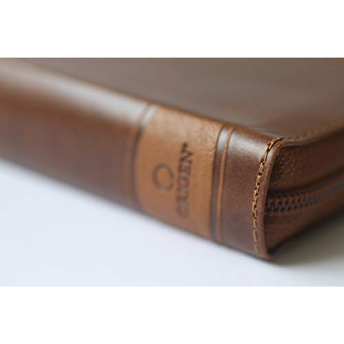 Biblia Reina Valera 1960 Tamaño grande, letra grande piel canela con cremallera / Spanish Holy Bible RVR 1960. Large Size Large Print Brown Leather with Zipper