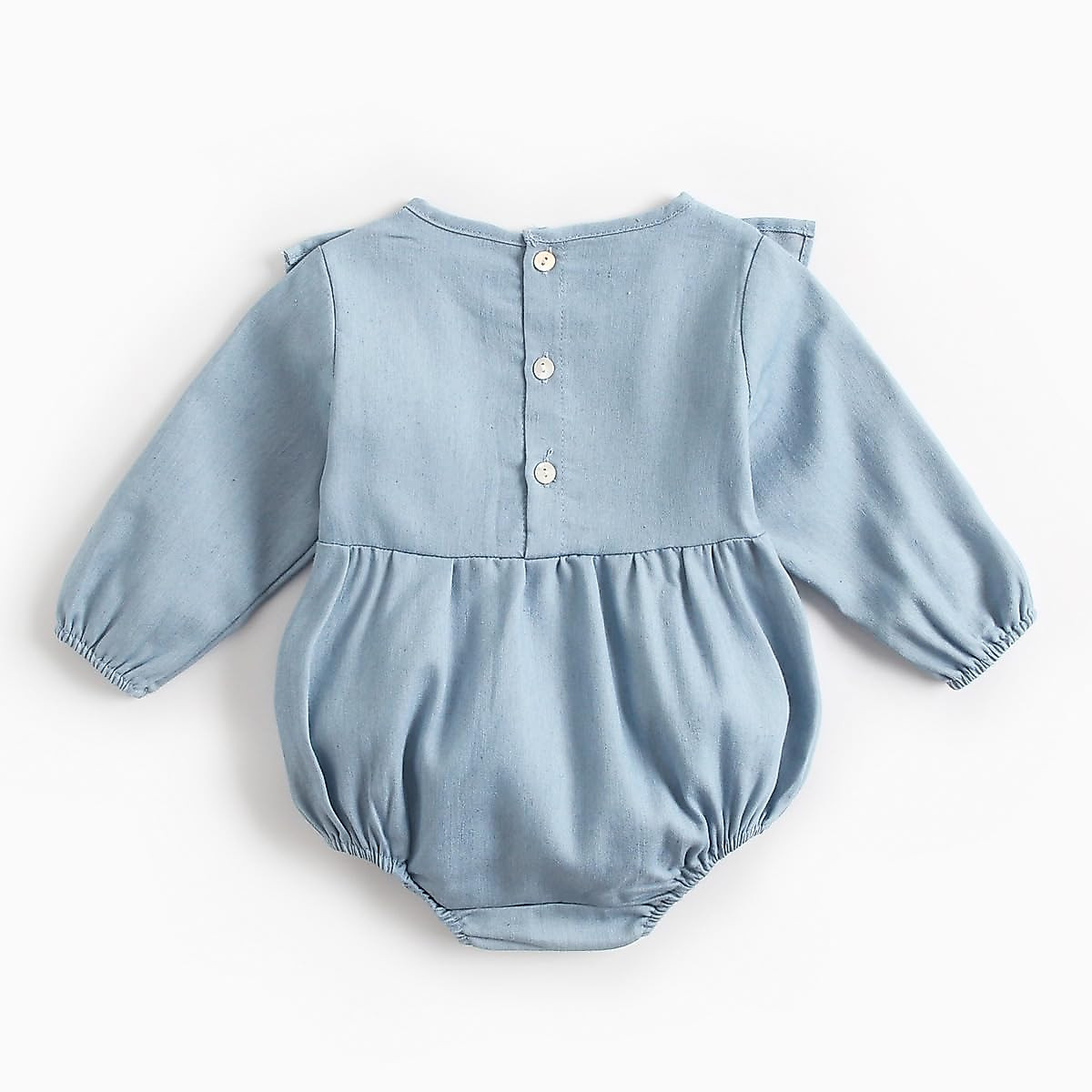 Simplee kids Baby Girl's Romper Jumpsuit Long Sleeves Onesie Bodysuits One Piece Outfits Clothesr for Spring Fall 6-12M