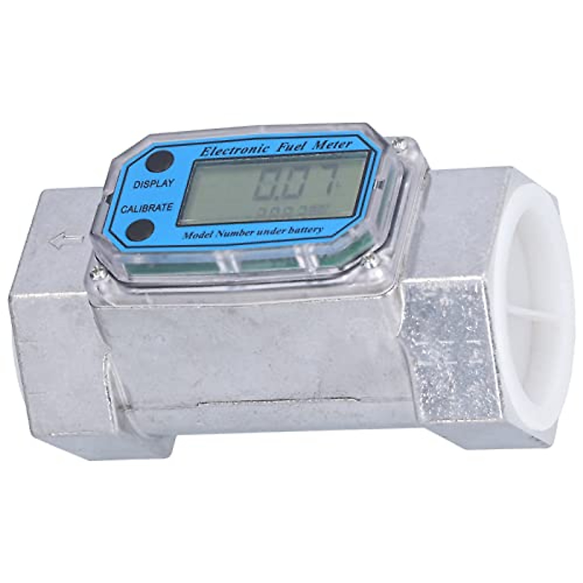 Ozgkee Turbine Flow Meter Electronic Digital Fuel Liquid Water Gas Oil Flowmeter 2in 2.3V to 3.3V