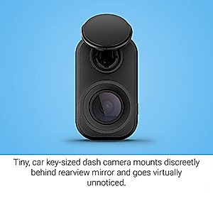 Garmin 010-02504-00 Dash Cam Mini 2, Tiny Size, 1080p and 140-degree FOV, Monitor Your Vehicle While Away w/ New Connected Features, Voice Control