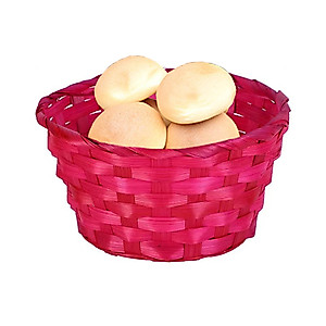 MOMOJIA Convenient Bamboo Basket Convenient Practical Storage Baskets Bamboo Sieve Handmade Weaving Round Basket